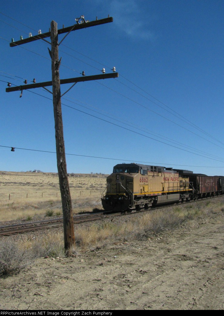 Eastbound UP Loaded Coal Train DPU
